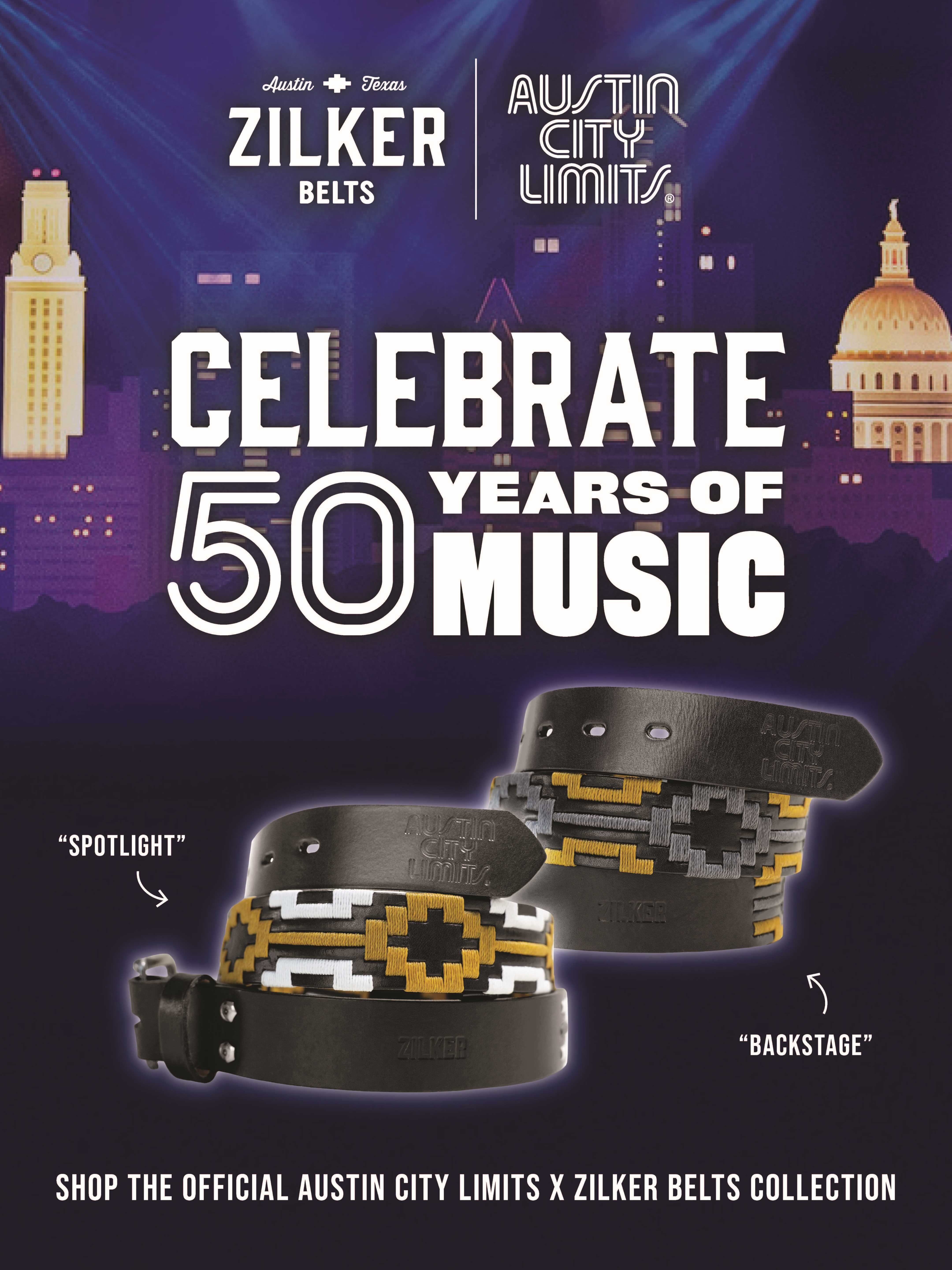 ACL 50th X Zilker Belts – Austin City Limits