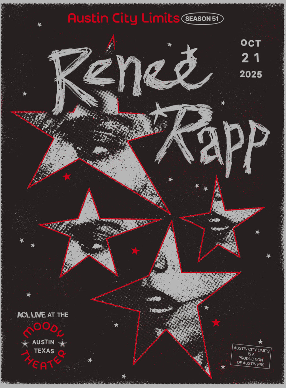 S51 - RENEE RAPP POSTER – Austin City Limits